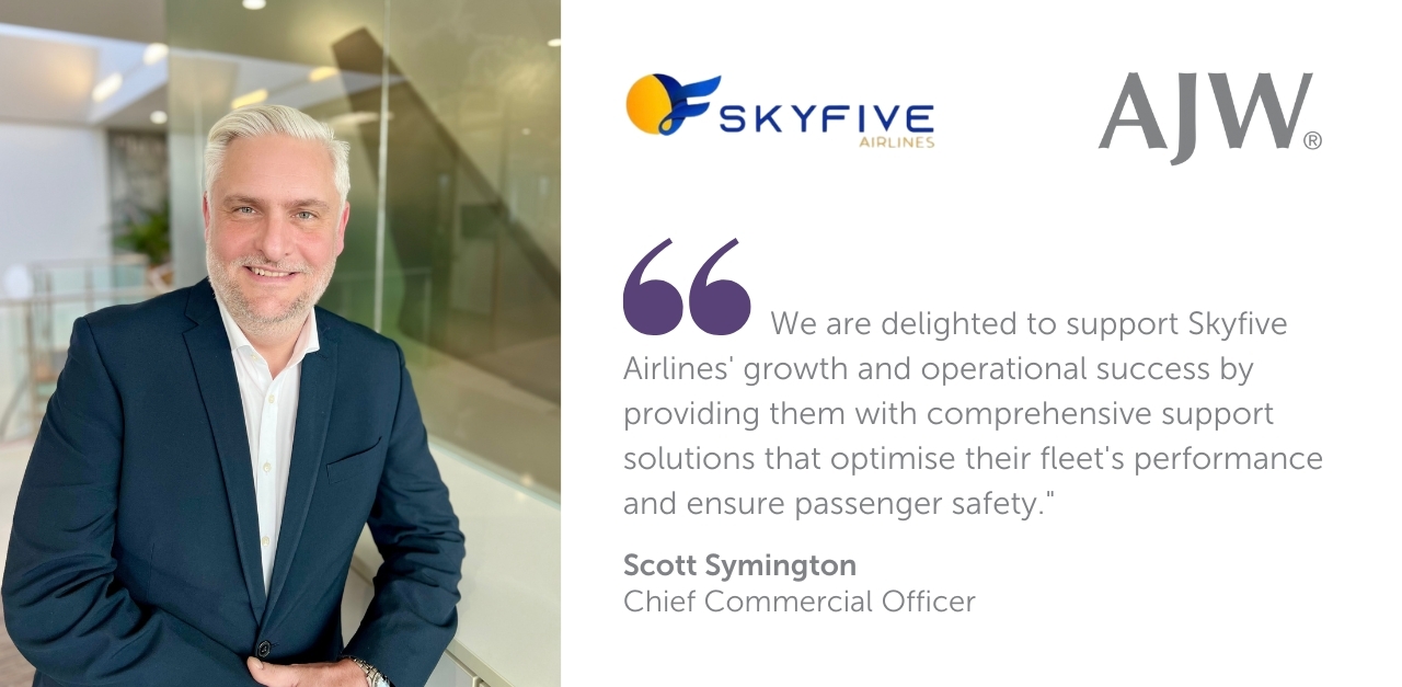 AJW Group announces Power-by-the-Hour agreement with Skyfive Airlines